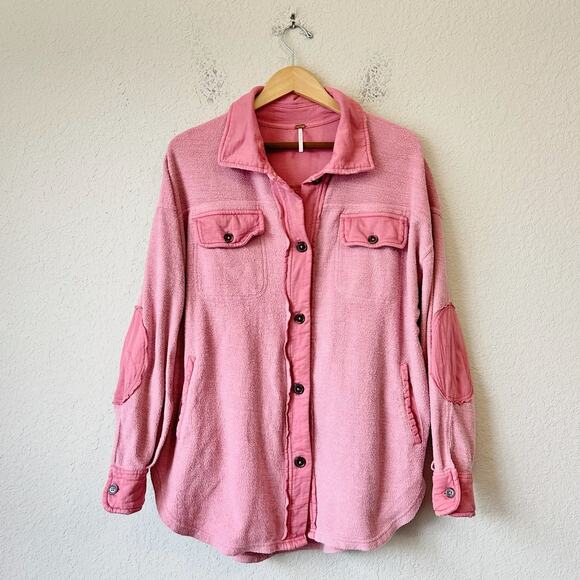 Free People | Jackets & Coats | Free People Ruby Jacket Pink Fleece ...